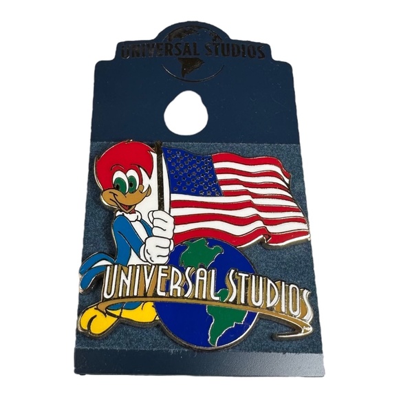Universal | Other | Universal Studios Woody Woodpecker Logo Pin | Poshmark